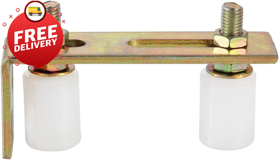 Sliding Gate Guide Roller w/ L Bracket Adjustable Dual Nylon Rollers 2-5/16" 2pk | eBay
