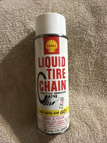 NICE FULL LIQUID TIRE CHAIN SHELL OIL ADVERTISING CAN | eBay