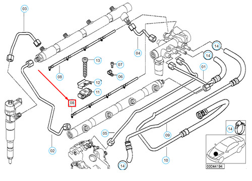 NEW BMW 7 E38 OVERFLOW OIL LINE 13532248223 2248223 OEM | eBay