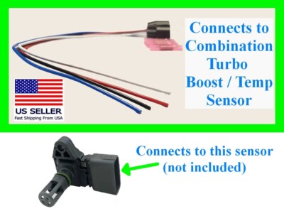 Turbocharger Boost Temperature Sensor Connector Pigtail Plug Wiring ...