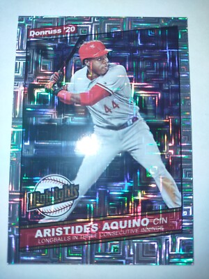 2020 Panini Donruss Aristides Aquino Rc Vector Parallel sp # h-8 rookie ...