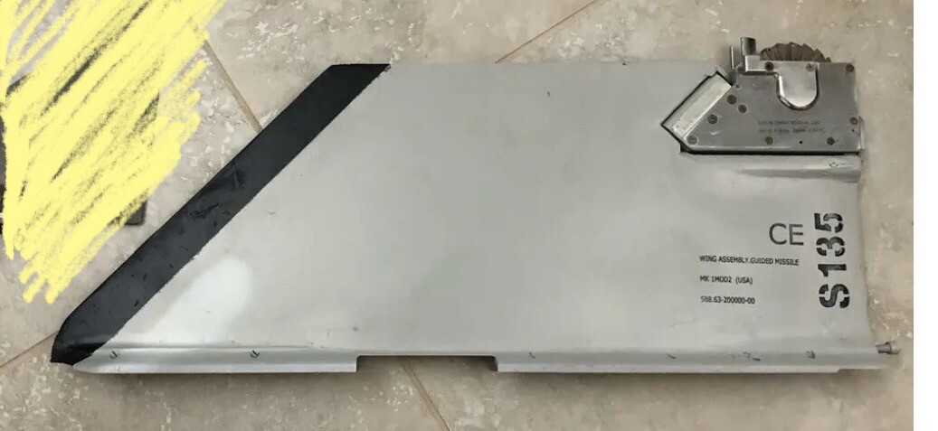 AIM 9 Sidewinder Missile REAR Fin TopGun Pilot Raytheon USAF NAVY | eBay