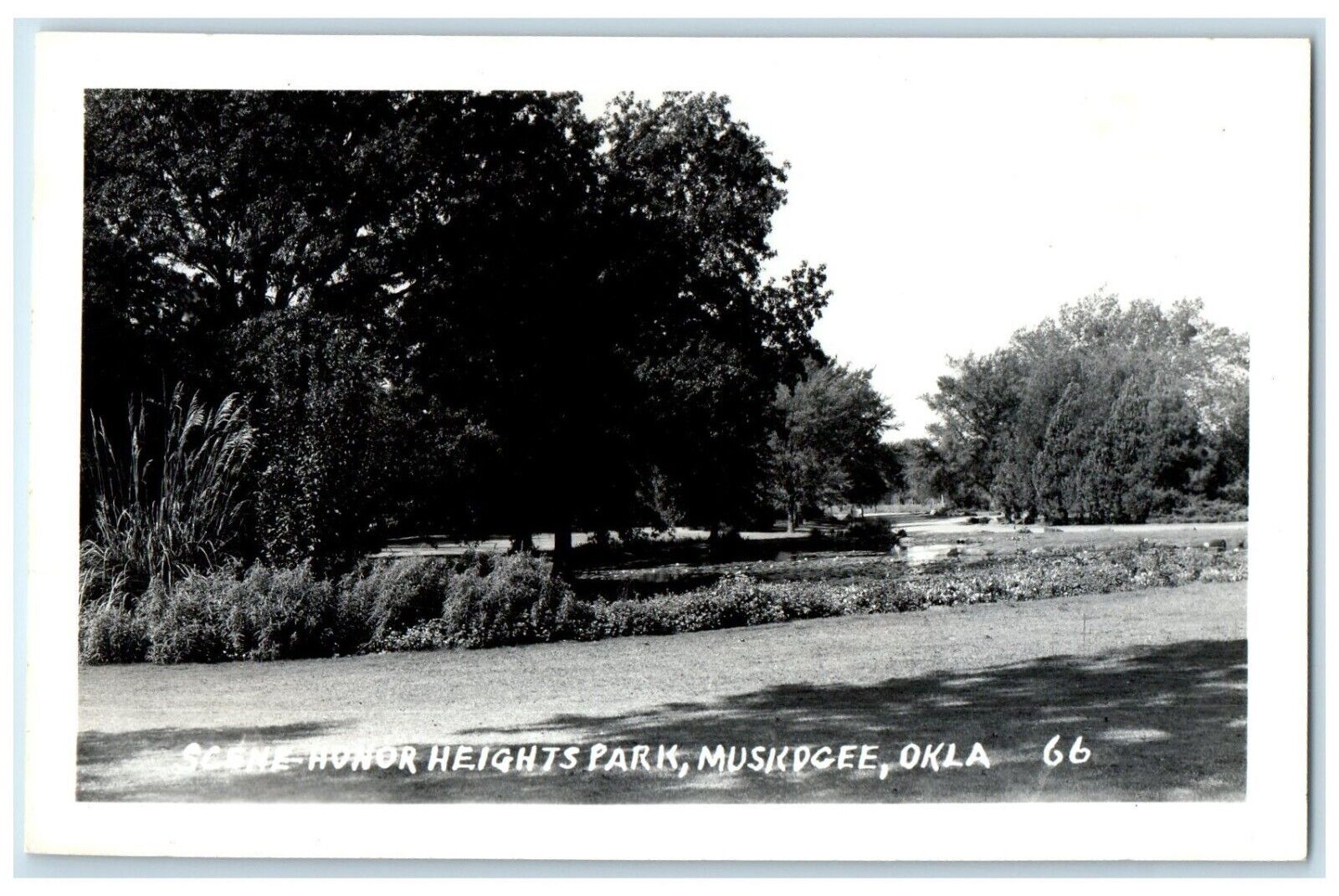 c1950s Scene Honor Heights Park Muskogee Oklahoma OK RPPC Photo Vintage ...