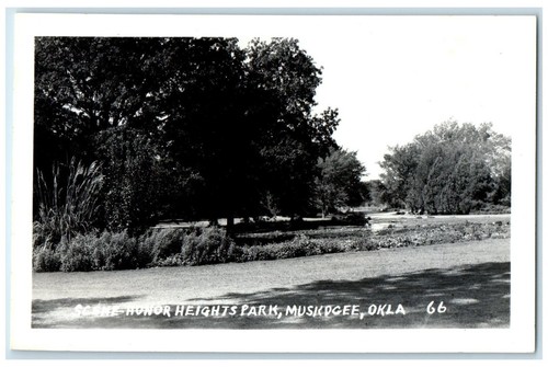 c1950s Scene Honor Heights Park Muskogee Oklahoma OK RPPC Photo Vintage ...