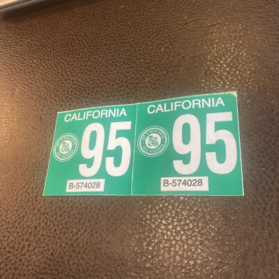 1995 California DMV Boat Registration Fishing Permit License Decal ...