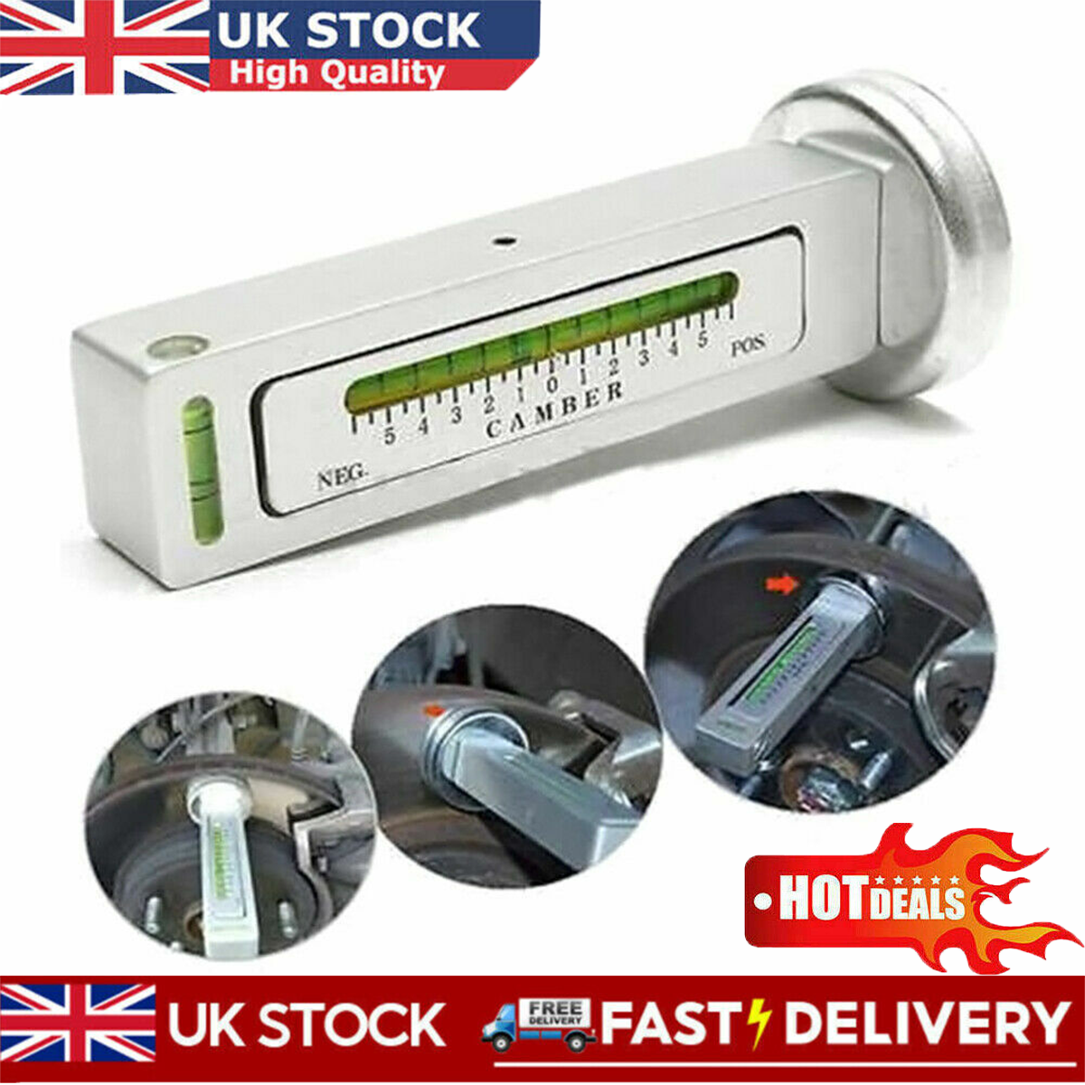 Magnetic Gauge Tool for Car Truck Camber Castor Strut Wheel Alignment ...
