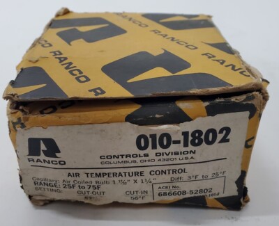 Ranco 010-1802 Commercial Temperature Control NOS | eBay