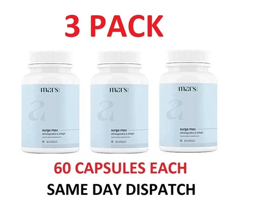 (3 Pack) Mars by GHC Surge Max for Men Sexual Wellness,ED & Stamina ...