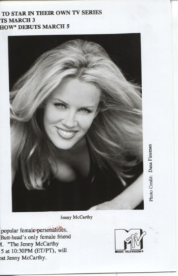 1998 Press Photo of Model/Actor on MTV Jenny McCarthy Photo by Dana ...