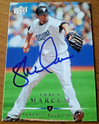Shaun Marcum - 2008 Upper Deck Signed Autograph Auto Card #31 (Blue ...