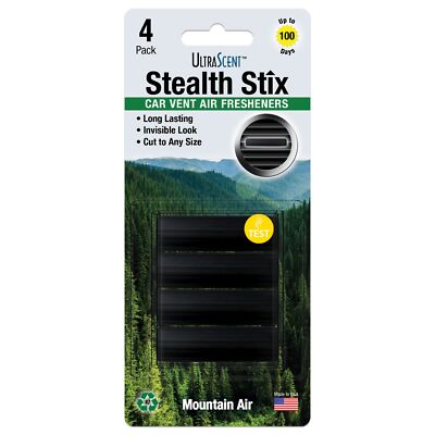Stealth Stix Car Vent Clips Air Freshener, 1-Pack (4-Stix), Mountain ...