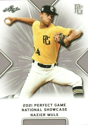 NAZIER MULE 2021 LEAF PERFECT GAME NATIONAL DIRECT ALL-STARS ROOKIE ...