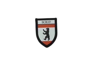 Patch embroidered fusible printed coat of arms city flag berlin germany ...