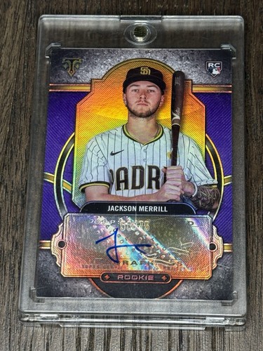 2024 Topps Triple Threads - Rookie Autographs Jackson Merrill #RA-JM ...