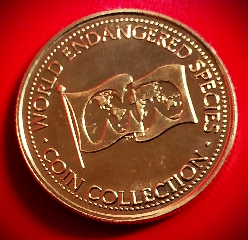 1995 World Endangered Species - Complete Card ** Includes Golden Coin ...