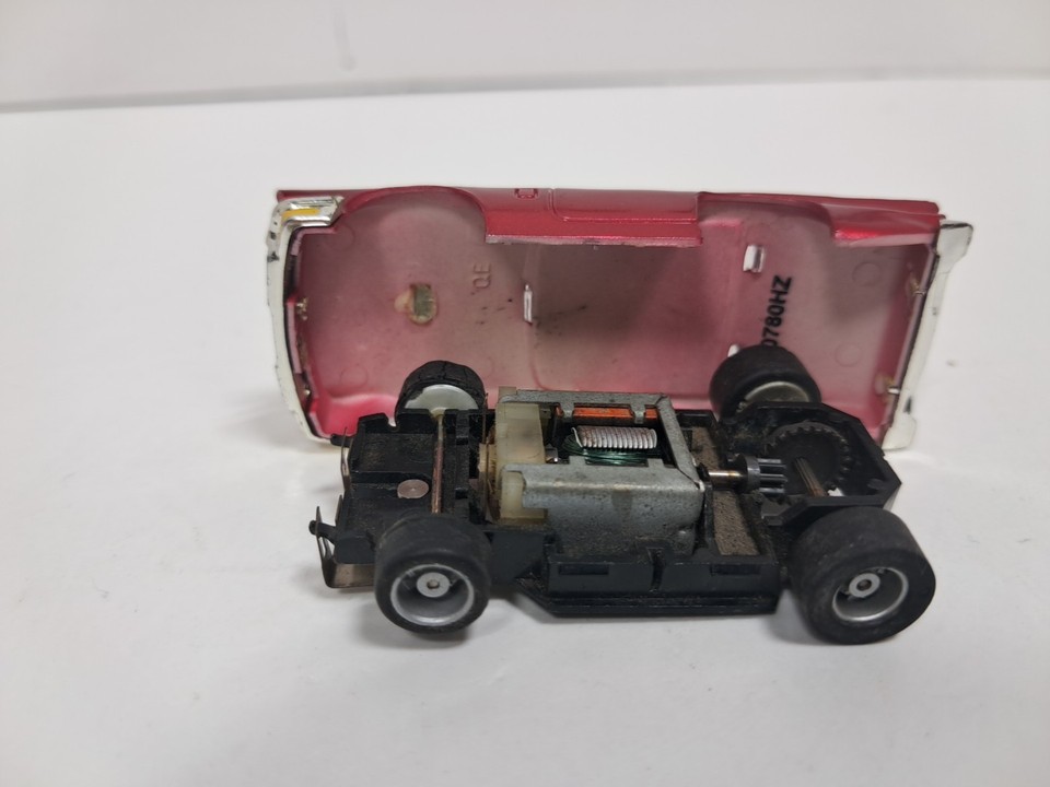 Tyco Hot Wheels HO 440x2 1957 Ford Thunderbird Slot Car Red - Tested ...