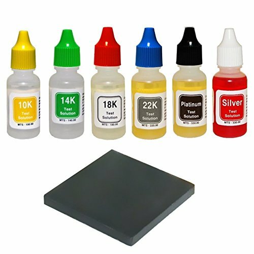 Precious Metals Testing Kit w Touch Stone Easy to Use Over 100 Tests ...
