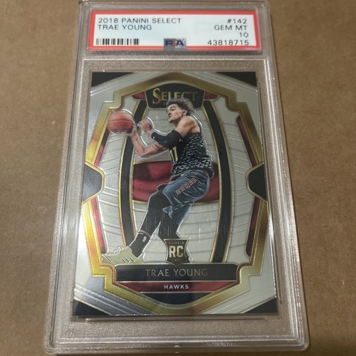 2018 Trae Young Panini Select Premier Rookie Card RC PSA 10 GEM MINT ...