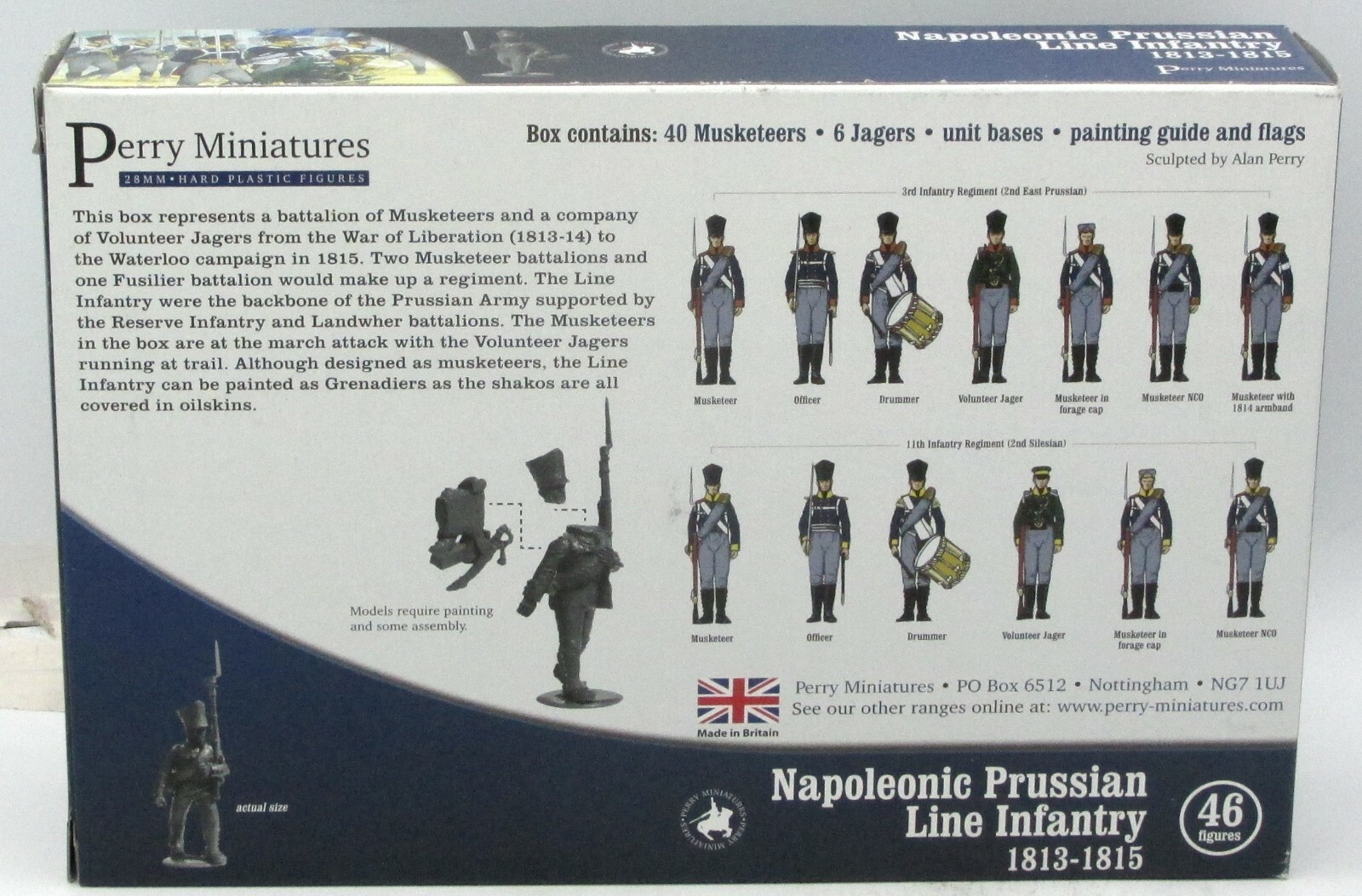 Perry PN1 Napoleonic Prussian Line Infantry 1813-1815 (Napoleonic Wars ...