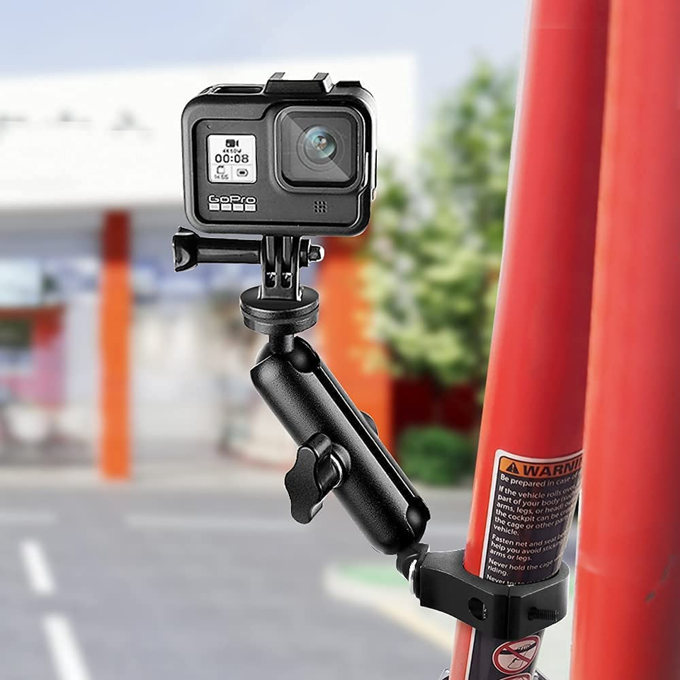UTV ATV Camera Mount Holder 360°Gopro Roll Bar Mount Accessories Action ...