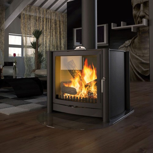 FIREBELLY FB2 BACK BOILER STOVE WOODBURNING WOOD CENTRAL HEATING MODERN ...