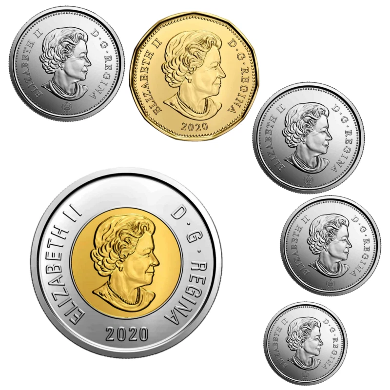 Canadian Loonie And Toonie