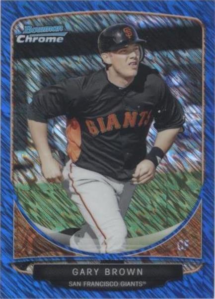 2013 Bowman - Cream of the Crop Chrome Mini Refractor Gary Brown #CC ...