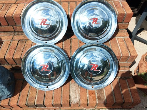SET OF FOUR 1954 54 NASH RAMBLER 15" HUBCAPS WHEEL COVERS CENTER CAPS ...