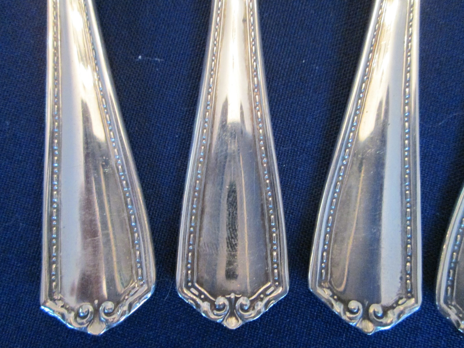 SET 4 ICED TEA SPOONS! Vintage NF NIAGARA FALLS silverplate: MADISON ...