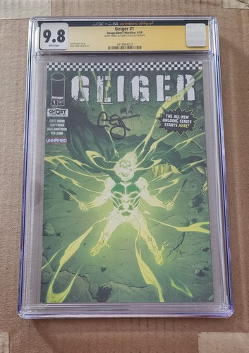 Geiger 1 cgc 9.8 Geoff Johns Signed | eBay