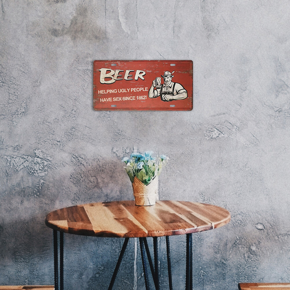 Metal Tin Sign Plaque Wall Beer Advertisement Posters Iron Painting ...