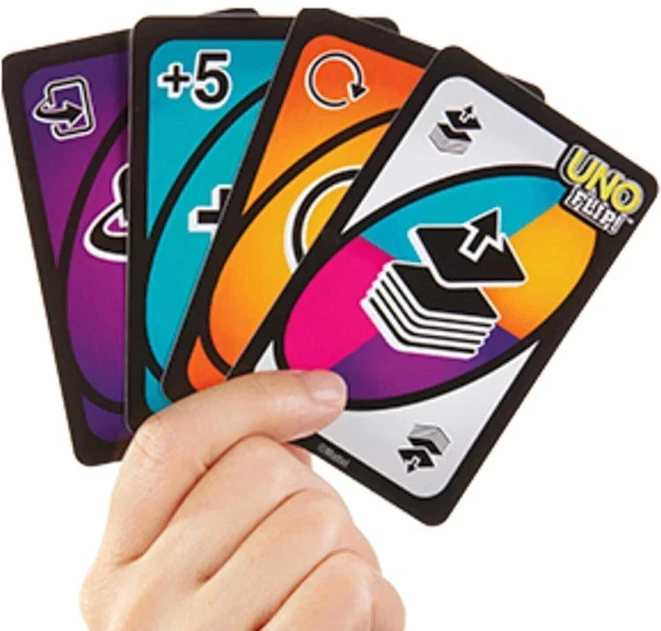 Flip Uno Card Game Multi coloured Exciting Family Fun Card Game UNO ...