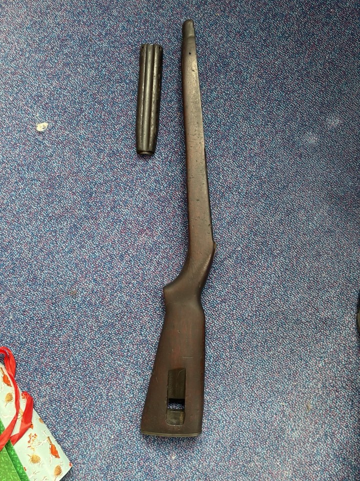 WWll Winchester M1 Carbine Gun Stock Original Markings Has Battle Worn ...