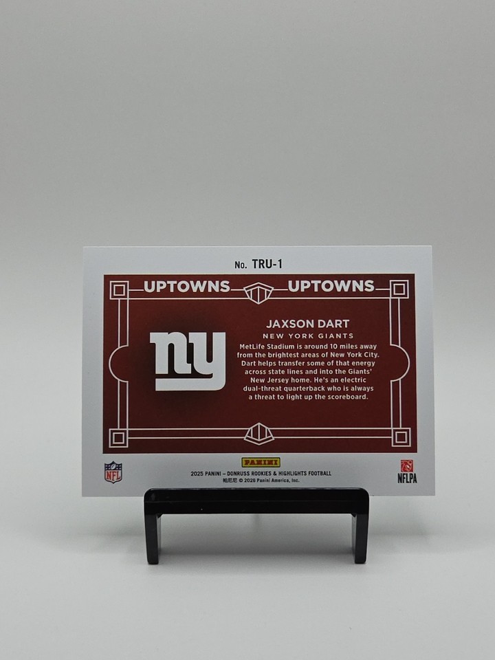 Jaxson Dart 2025 Panini Donruss Rookies & Highlights Green Horizontal ...