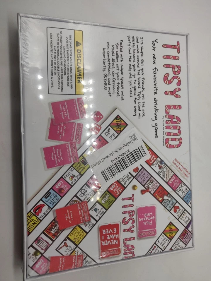 Tipsy Land Drinking Game For Friends In Party Board Games Tasks And Challenges | eBay