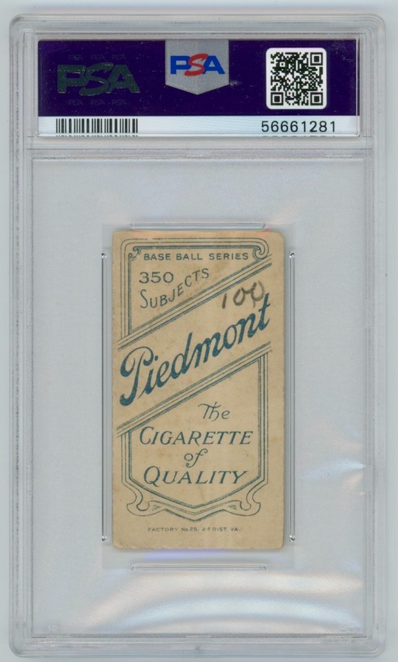 Billy Maloney PSA 3 (MK) T206 Piedmont 350 Rochester Bronchos Baseball ...