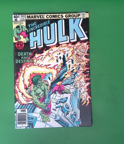 INCREDIBLE HULK #243 VOL. 1 MID GRADE NEWSSTAND MARVEL COMIC BOOK H58 ...