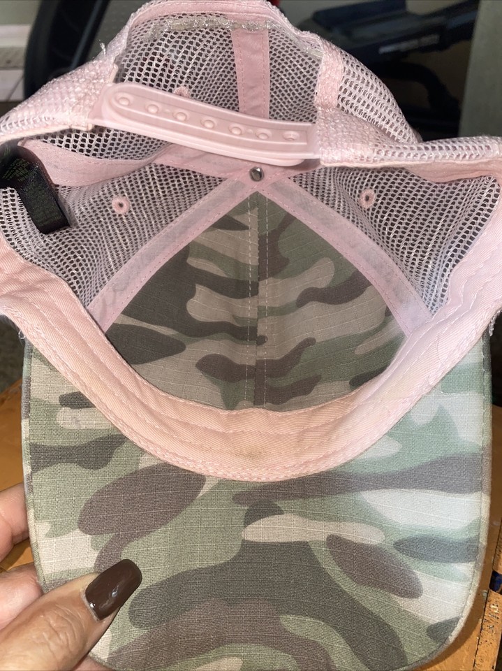 JOHN DEERE Tractor Girls Trucker Snapback Hat Brown Green Camo Pink ...