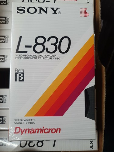 SONY BETA L-830 SD Dynamicron blank Tape New - combined post - rare 215 ...