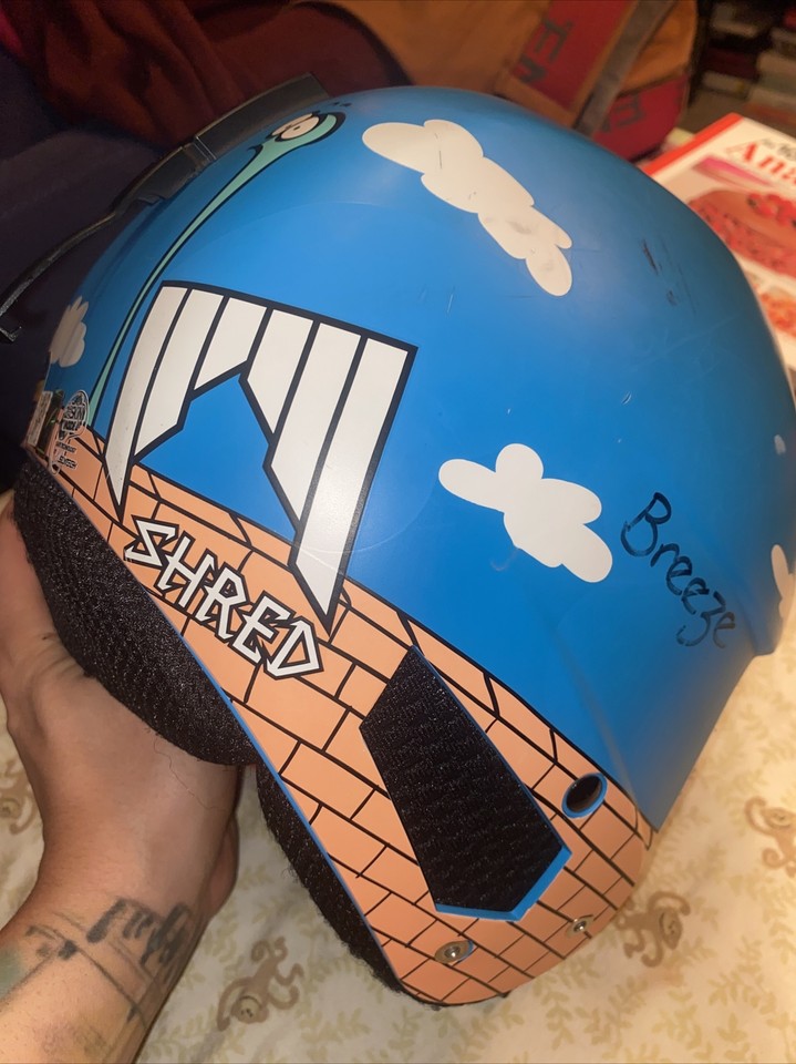 Shred Ski Helmet Snowboard Helmet Blau Mega Brain Bucket Fh x-Static ...