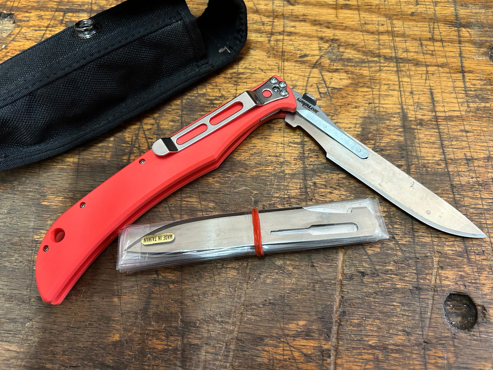 Havalon Baracuta Edge Folding Knife Liner Lock, 5" Stainless Blade W ...