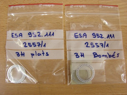 ETA 952.111, Kurth, Certina 737 date disc #2557 @ 3 domed and flat ...