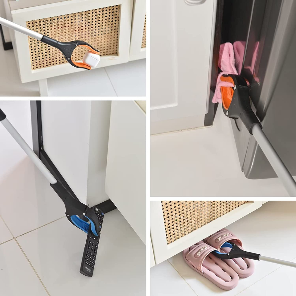 2 Pack 32 Inch Heavy Duty Grab Industrial Pickup Stick Hand Reach Trash ...