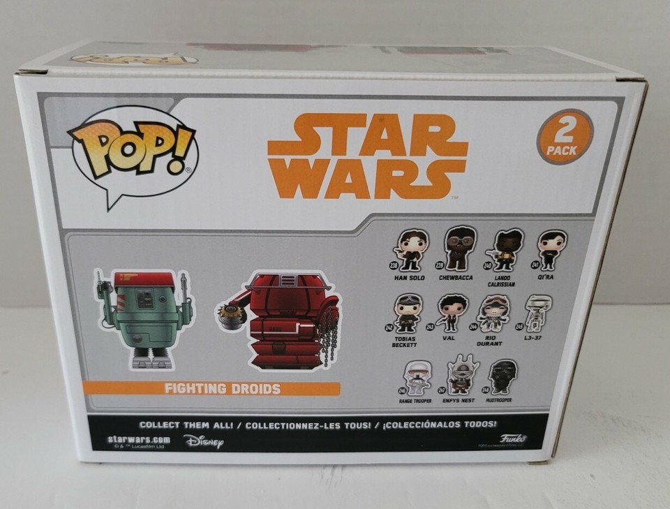 Funko POP! Star Wars Solo Fighting Droids 2-Pack Vinyl Figure GameStop ...