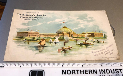 1893 Columbian Exposition Horticultural Bldg Victorian Trade Card ...
