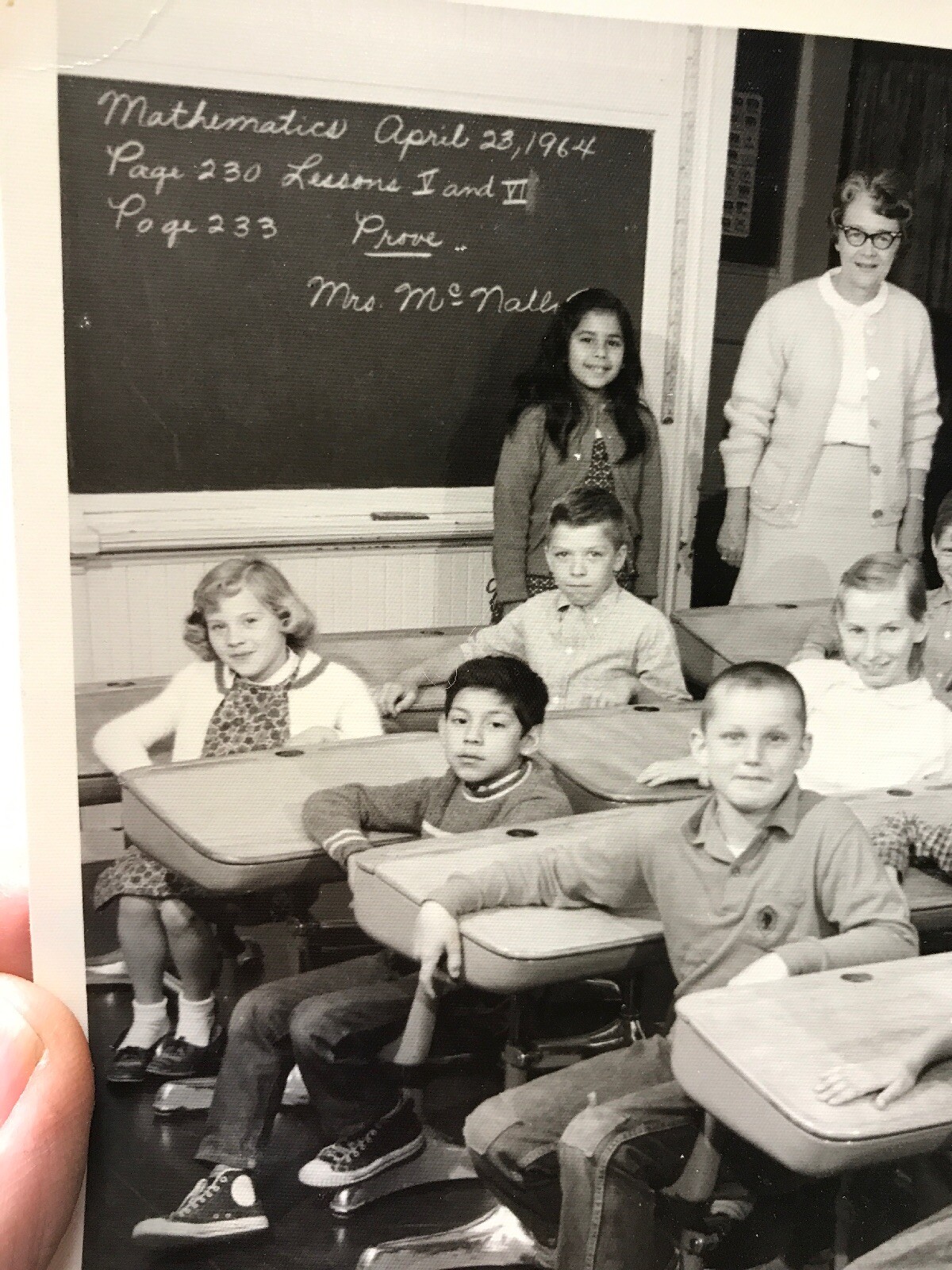 Encinal School 1964 Class Photo, Live Oak Calif. Jeanette McNally 3rd ...
