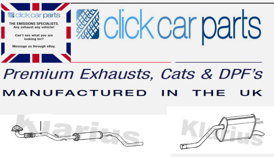 MERIVA MK II (B) (S10) 1.4 2010 > EXHAUST SYSTEM Centre Silencer and ...