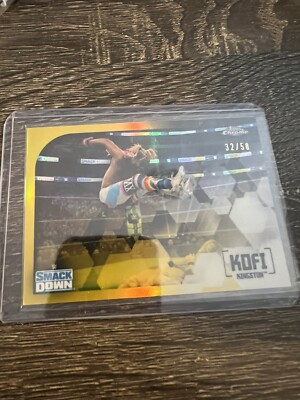 2020 Topps Chrome KOFI KINGSTON 32/50 Gold Refractor WWE #38 | eBay