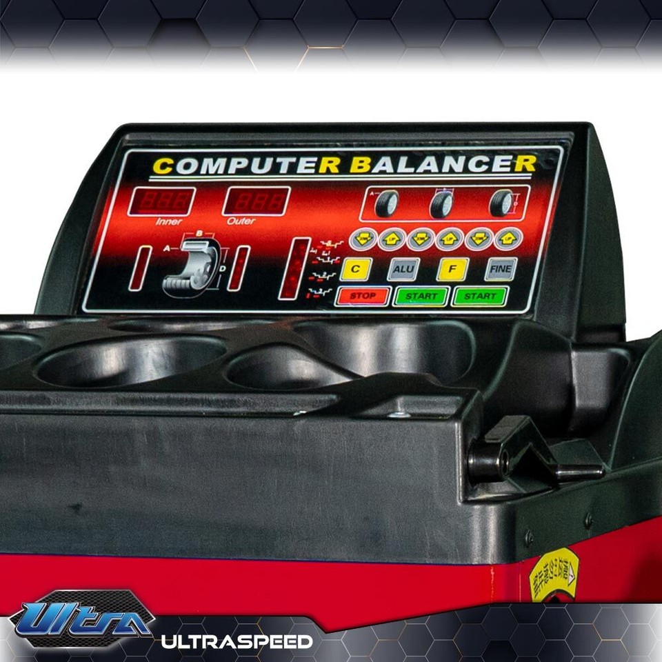 Fit For Car Heavy Duty Red Wheel Balancer Tire Balancers Machine Rim ...