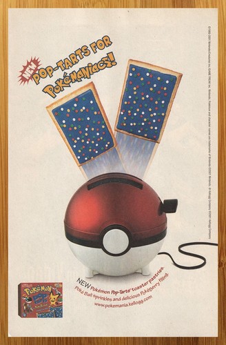 2001 Pokemon Pop Tarts Print Ad/Poster Authentic Poke Ball Pikachu 00s ...